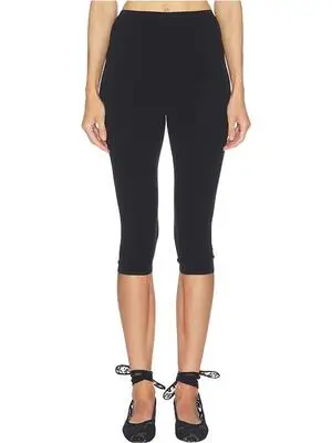 HELSA Beckette Knit Capri Black