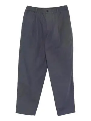 Maison Kitsuné Pleated Elasticated-waist Trousers - Blue