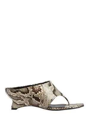 Khaite Marlow Python Mule - Natural