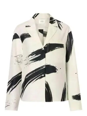 Loulou De Saison Print Cuban Collar Shirt - Neutrals
