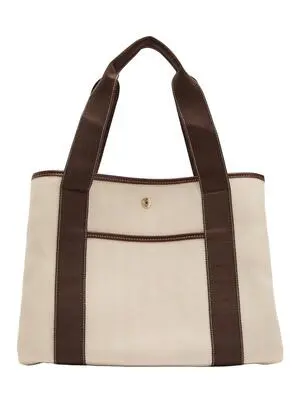 Rue De Verneuil Traversée M Pocket Canvas Tote Bag - Brown