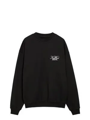 KIDWEST Logo-print Cotton Sweatshirt - Stone