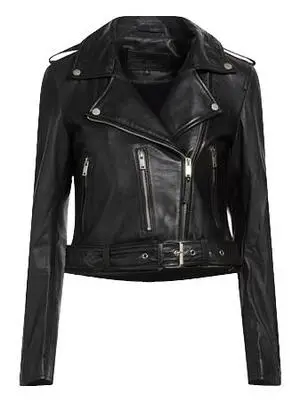 BOLONGARO TREVOR Leather Biker Jacket