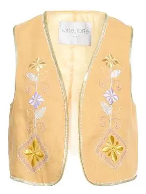 FORTE_FORTE Tailored Vest - Yellow