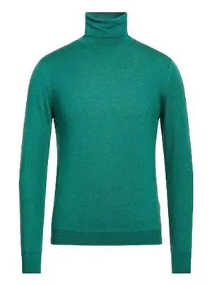 LIU •JO MAN Turtleneck Virgin Wool Sweater - Green