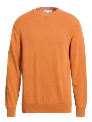 Crossley Sweater In Cotton And Cashmere - Orange