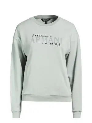 Armani Exchange Cotton-elastane Sweatshirt - Sage Green