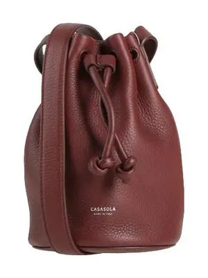 CASASOLA Calfskin Bucket Bag - Red