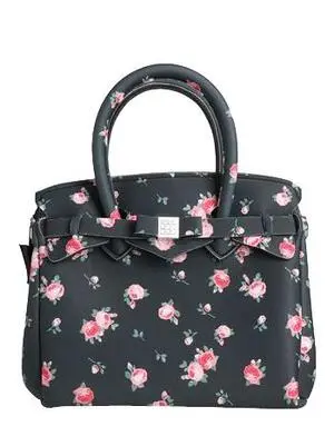 Save My Bag Floral-print Scuba Tote - Grey