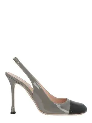 N°21 Slingback Leather Pumps - Grey