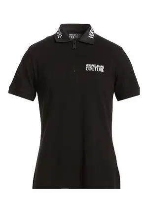 Versace Polo Shirt Size Cotton - Black