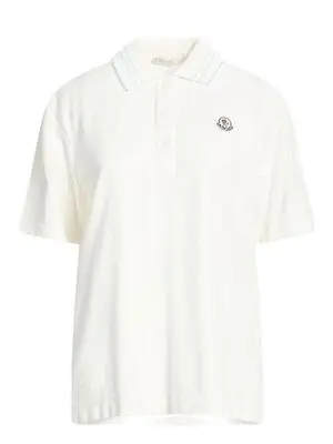 Moncler Cotton Polo Shirt - Cream
