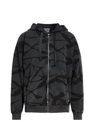 Crossley Cotton Fleece Hooded Sweatshirt - Black