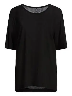 Masnada T-shirt In Cotton And Viscose - Black