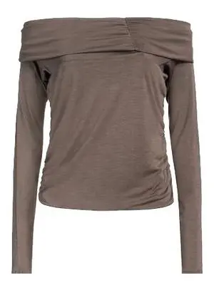 ALOHAS Tencel Crop Tee - Grey