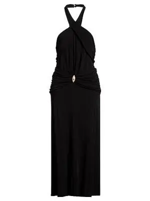 ELISABETTA FRANCHI Midi Dress With Appliqués