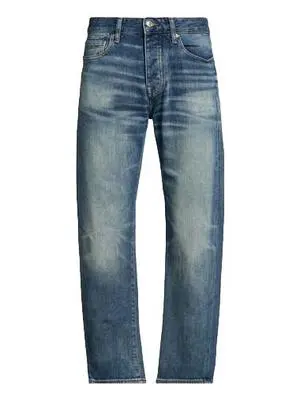 Armani Exchange Tapered Jeans With Five-pocket Design - Blue