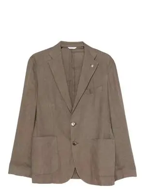 MANUEL RITZ Single-breasted Patch-pocket Suit - Brown