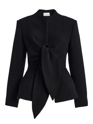 HARITHAND Tied Double Crepe Jacket - Black