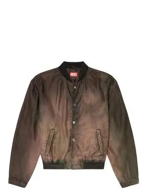 DIESEL® Embroidered Phoenix Bomber Jacket - Brown