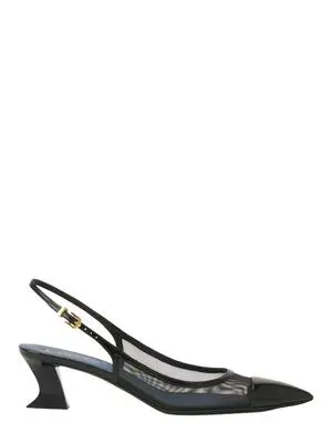 LANVIN Point-toe Slingback Pumps - White