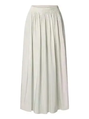 Loulou De Saison Naya Gathered Midi Skirt - Neutrals