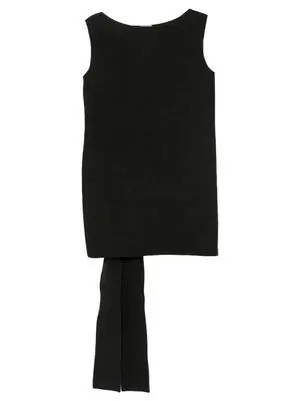 N°21 Bow-detail Sleeveless Mini Dress - Black