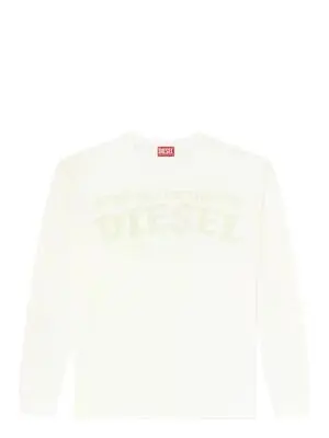 DIESEL® Raw-cut Embroidered T-shirt - Neutrals