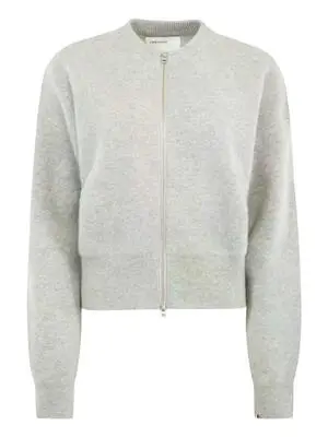 Extreme Cashmere Xtra Fun Zip-up Cardigan - Grey