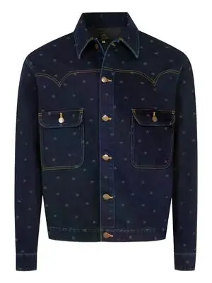 NEEDLES Star-Jacquard Denim Jacket