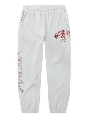 ONE OF THESE DAYS Mustang Athetics Logo-print Track Pants - Grey