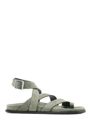 ALOHAS Multi-strap Buckled Sandals - Green