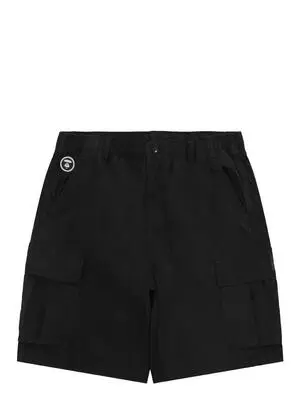 AAPE BY *A BATHING APE Elastic-waistband Cargo Shorts - Black