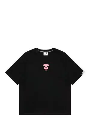 AAPE BY *A BATHING APE Moonface Patch Bear-print T-shirt - Black