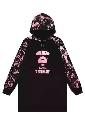 AAPE BY *A BATHING APE Hoodie Mini Dress - Black