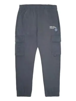 AAPE BY *A BATHING APE Moonface Patch Cargo Trousers Grey