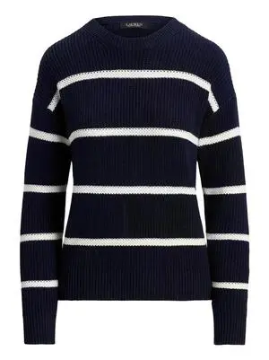 RALPH LAUREN Striped Cotton-Knit Sweater
