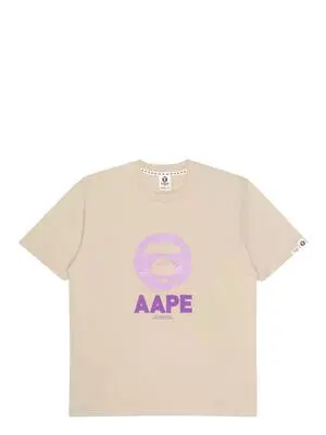 AAPE BY *A BATHING APE Moonface Camo-Graphic T-Shirt Neutrals
