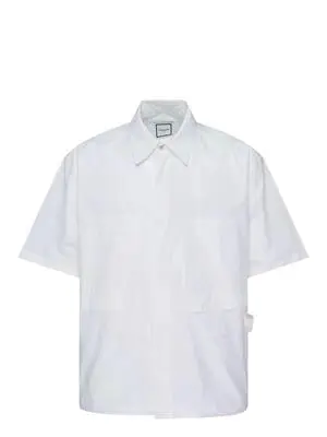 WOOYOUNGMI Logo-plaque Short-sleeve Shirt - White