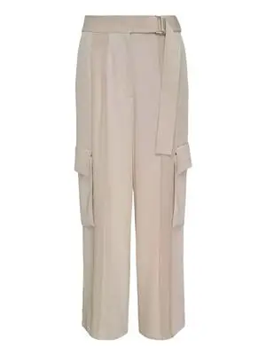 CLUB21 COLLECTION Belted Stephanie Trousers - Neutrals