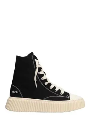 RHUN High-top Platform Sneakers - Black