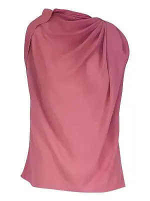 Michael Kors Draped Sleeveless Blouse - Pink