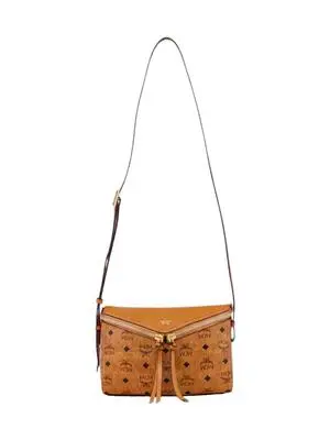 Mcm Diamant 3d Tassel Detail Shoulder Bag - Brown