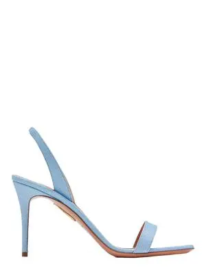 AQUAZZURA So Nude Slingback Sandals - Blue