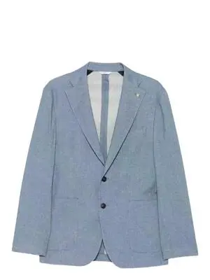 MANUEL RITZ Single-breated Blazer - Blue