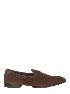 DOUCAL'S Braided-lacing Loafers - Brown