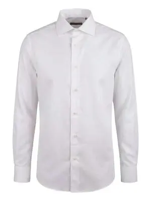 Corneliani Textured Long-sleeve Shirt - White