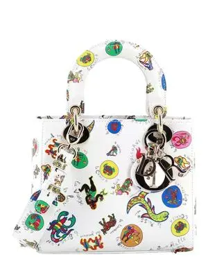 Dior Christian Dior My ABCDior Lady Dior Small Satchel Printed Leather Multicolour