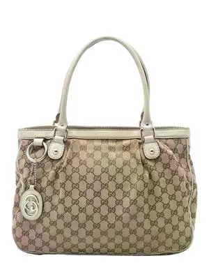 Gucci Gg Canvas Sukey Tote Bag - Brown