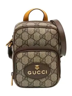 Gucci Mini Gg Supreme Neo Vintage Satchel - Neutrals